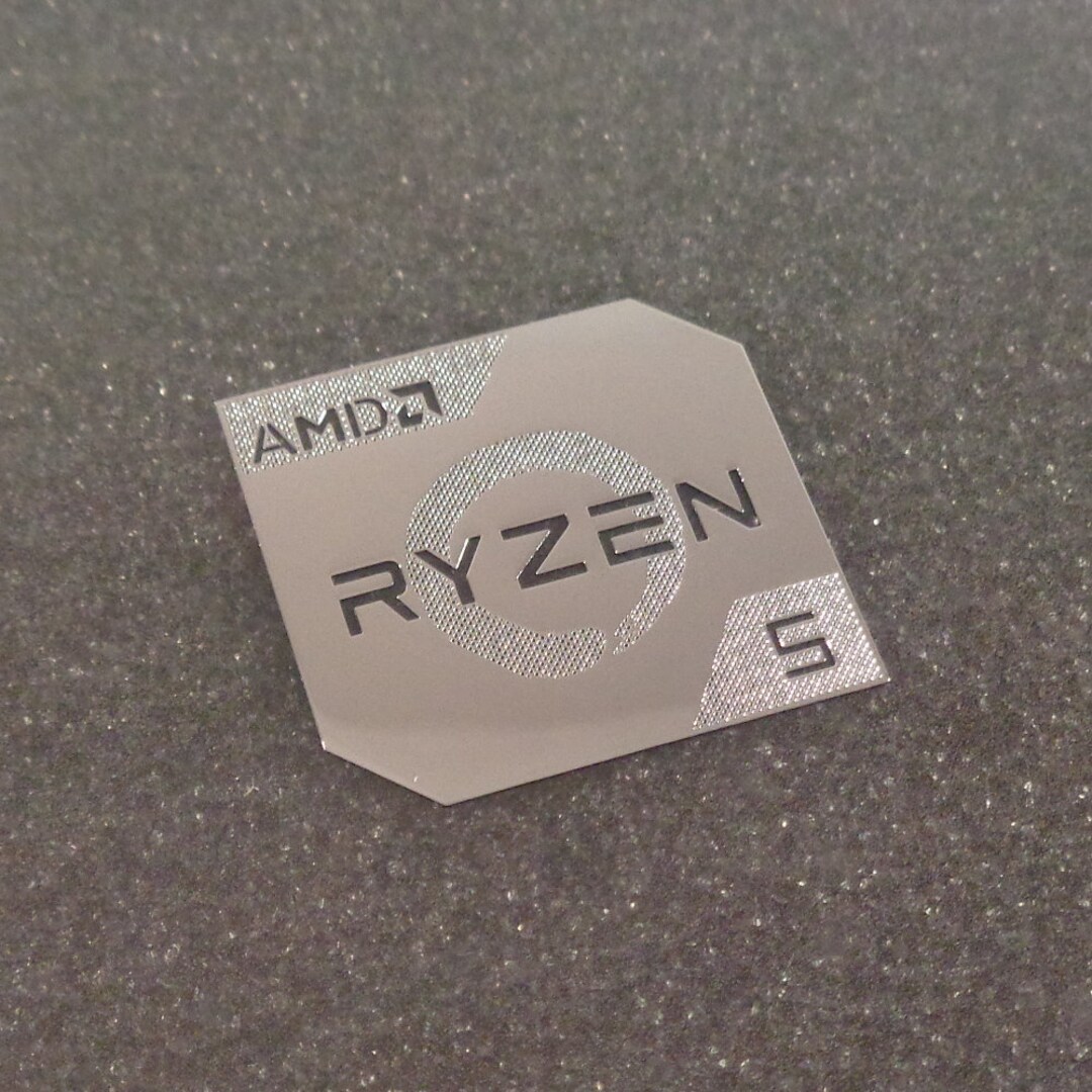 AMD RYZEN 5 Cpu PC Logo Label Decal Case Sticker Badge Silver 450b - Etsy