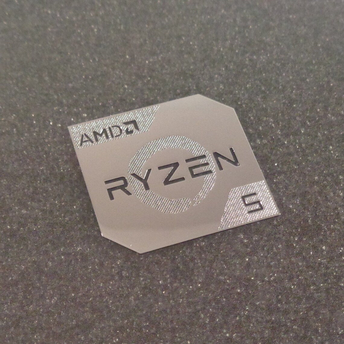 AMD RYZEN 5 Cpu PC Logo Label Decal Case Sticker Badge Silver | Etsy
