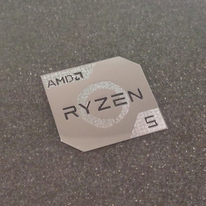 AMD RYZEN 5 Cpu PC Logo Label Decal Case Sticker Badge Silver 450b - Etsy