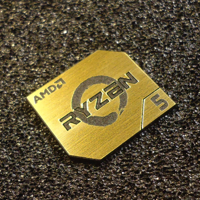 AMD RYZEN 5 CPU pc Logo Label Decal Case Sticker Badge gold | Etsy