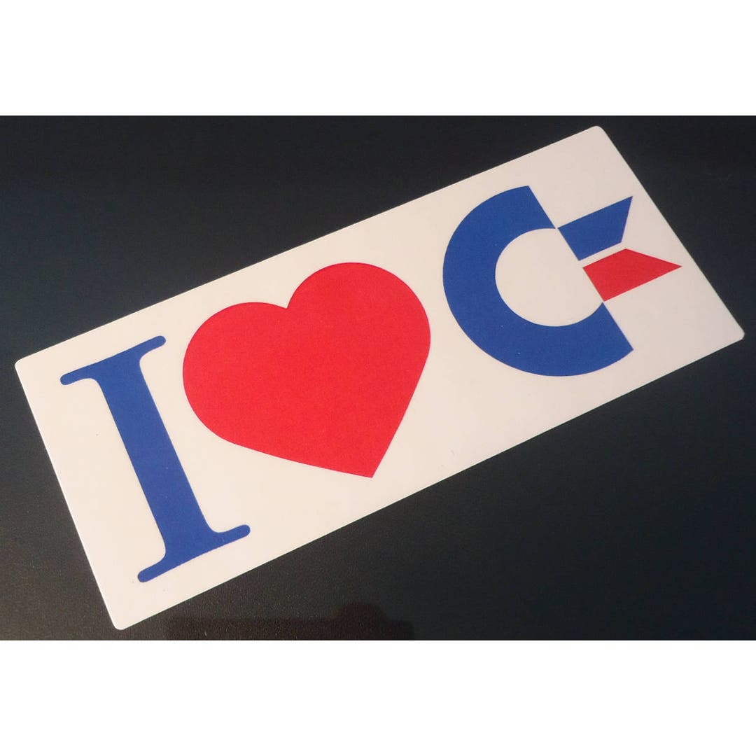 I Love Commodore C64 Label / Aufkleber / Sticker / Badge / - Etsy