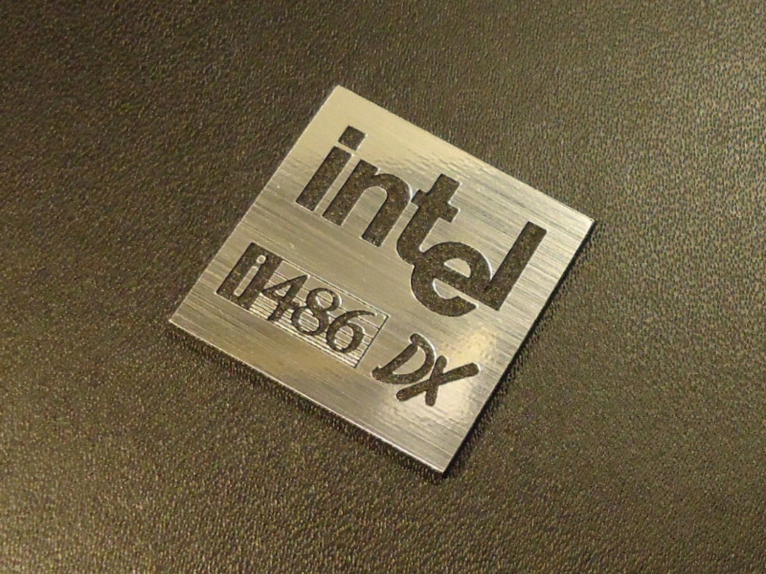 Intel 486 DX Label / Logo / Sticker / Badge 25 X 25 Mm 285b - Etsy
