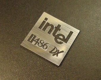 Intel 486 Label / Logo / Sticker / Badge 25 X 25 Mm 285d | Etsy
