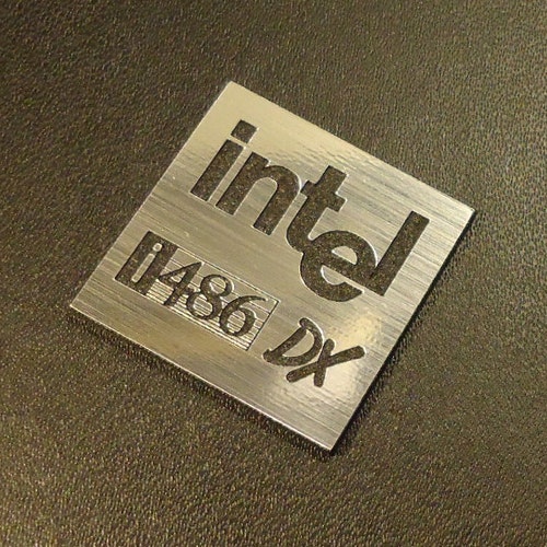Intel 486 DX Label / Logo / Sticker / Badge 25 X 25 Mm 285b - Etsy