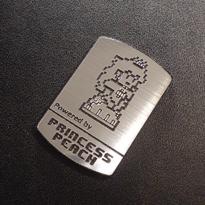 Princess Peach Super Mario 8-bit NES Nintendo Logo Label Decal | Etsy