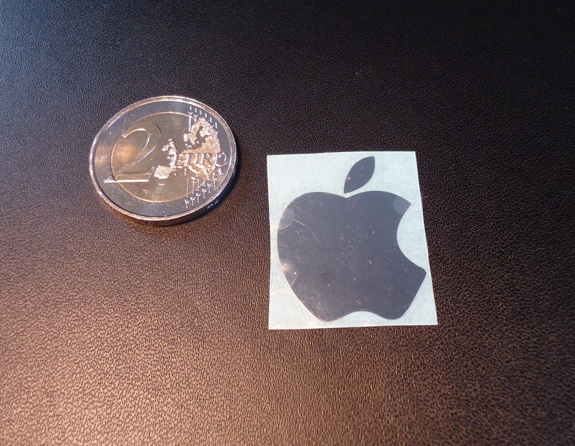 Apple Label / Aufkleber / Sticker / Badge / Logo Metal/chrome - Etsy