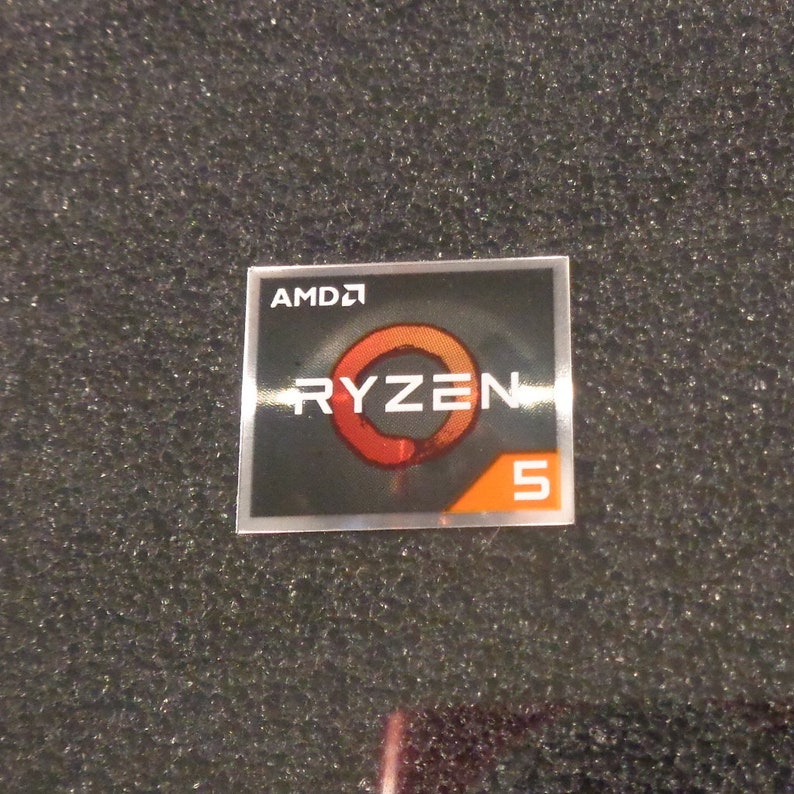 AMD RYZEN 5 Cpu PC Logo Label Decal Case Sticker Badge Silver - Etsy