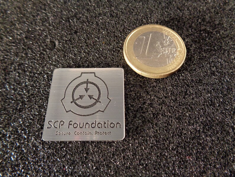 SCP Foundation Logo Label Decal Case Sticker Badge Silver - Etsy