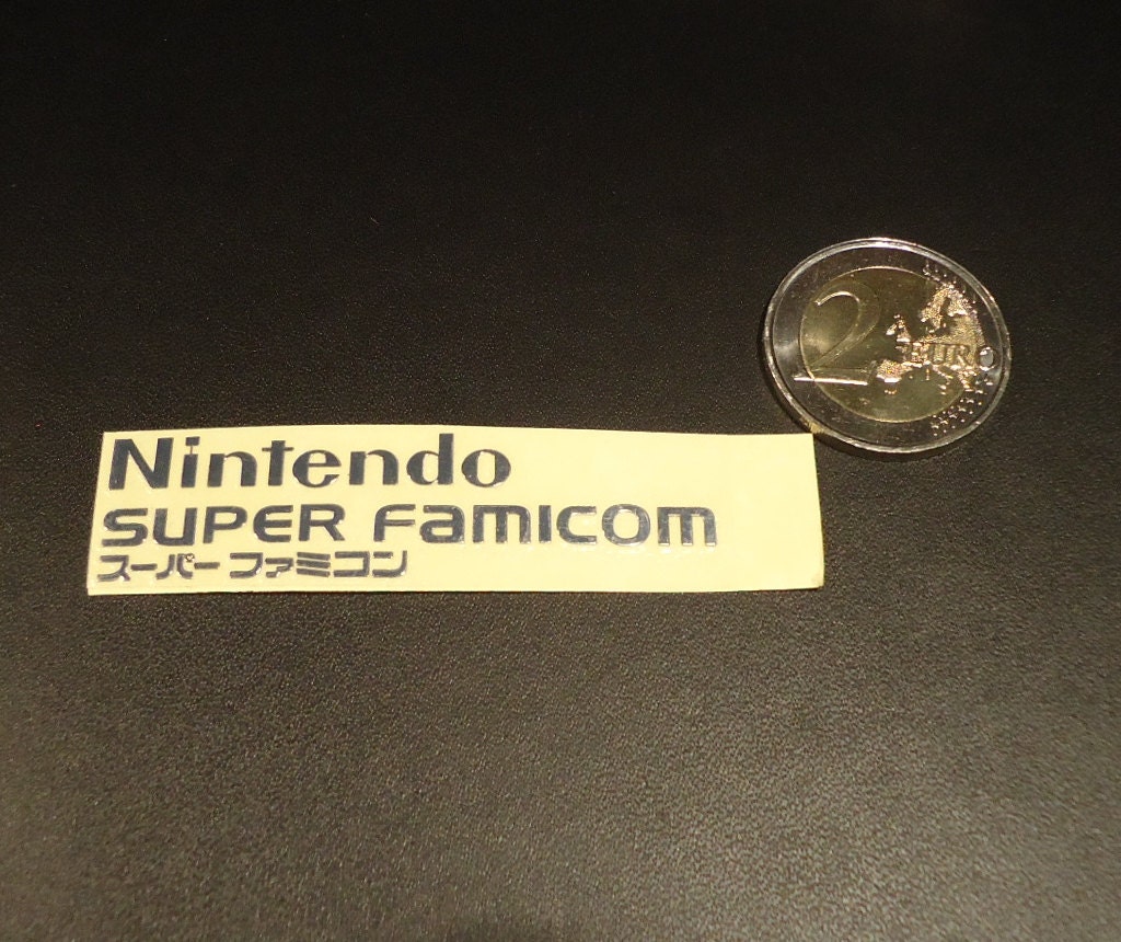 Nintendo Super Famicom Label / Aufkleber / Sticker / Badge / - Etsy