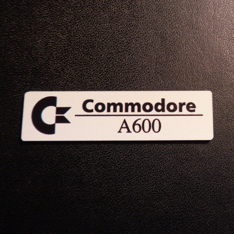 Commodore Amiga 600 Black and White Label / Logo / Sticker / - Etsy
