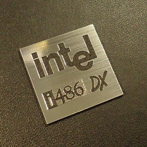 Intel 486 DX Label / Logo / Sticker / Badge 25 X 25 Mm 285b - Etsy