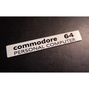 Commodore C64 Black White Label / Aufkleber / Sticker / Badge / Logo 7 ...