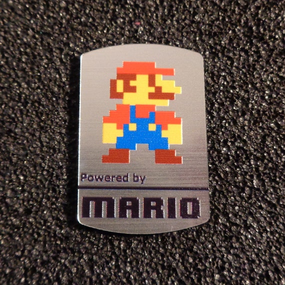 Super Mario 8-bit NES Nintendo Logo Label Decal Case Sticker | Etsy