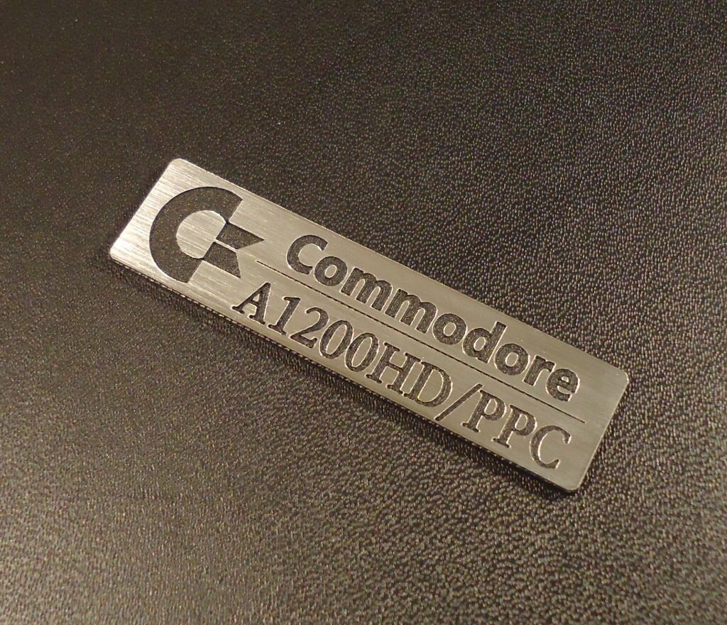 Commodore Amiga 1200 HD/PPC Logo / Sticker / Badge Brushed Alu - Etsy
