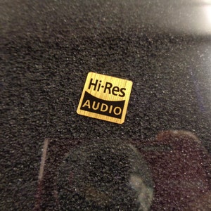 Hi-res Audio Logo Emblem Badge Gold Color Brushed 12 X 12 Mm 520b - Etsy