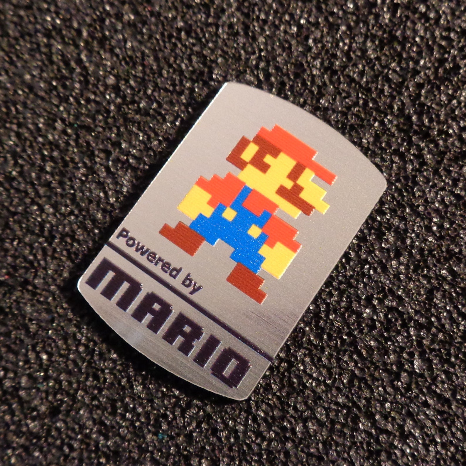 Super Mario 8-bit NES Nintendo Logo Label Decal Case Sticker | Etsy