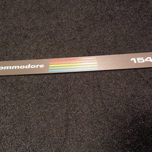 Commodore 1541 Label / Aufkleber / Badge / Logo Silver 185mm X 18mm ...