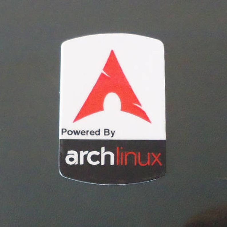 Arch Linux Red Label / Aufkleber / Sticker / Badge / Logo - Etsy