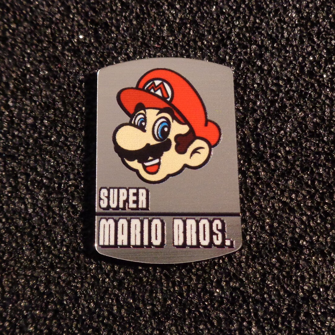 Super Mario Bros 8-bit NES Nintendo Logo Label Decal Case - Etsy
