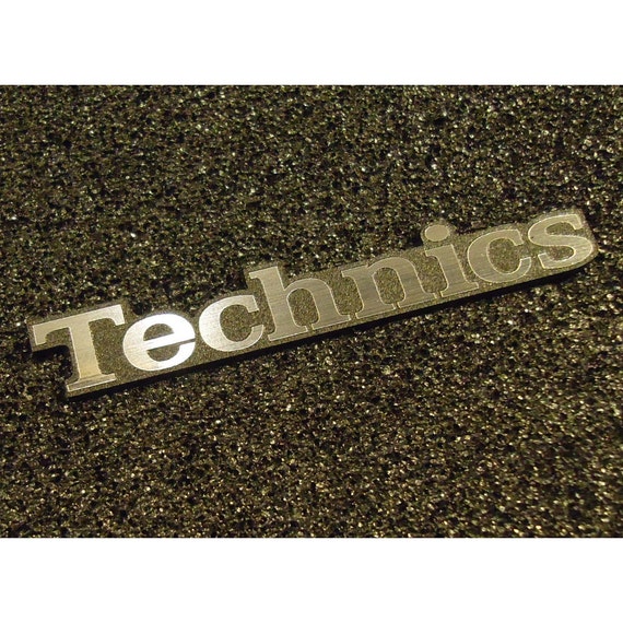 Technics Logo Emblem Badge Silver Color Brushed 3M Adhesive 61 | Etsy ...