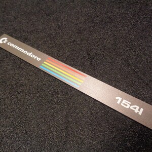 Commodore 1541 Label / Aufkleber / Badge / Logo Silver 185mm X 18mm ...