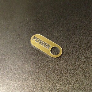 Commodore 64 POWER Sticker / Aufkleber / Badge / Logo GOLD 25mm X 10mm ...