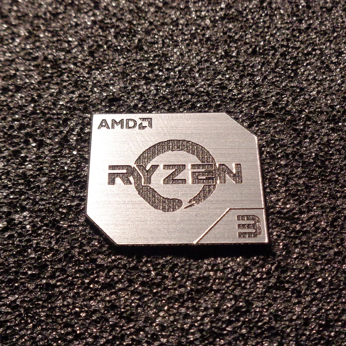 AMD RYZEN 3 cpu PC Logo Label Decal Case Sticker Badge Silver | Etsy