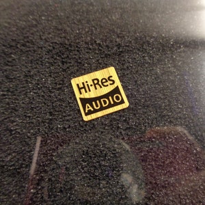 Hi-res Audio Logo Emblem Badge Gold Color Brushed 12 X 12 Mm 520b - Etsy