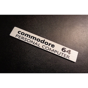 Commodore C64 Black White Label / Aufkleber / Sticker / Badge / Logo 7 ...