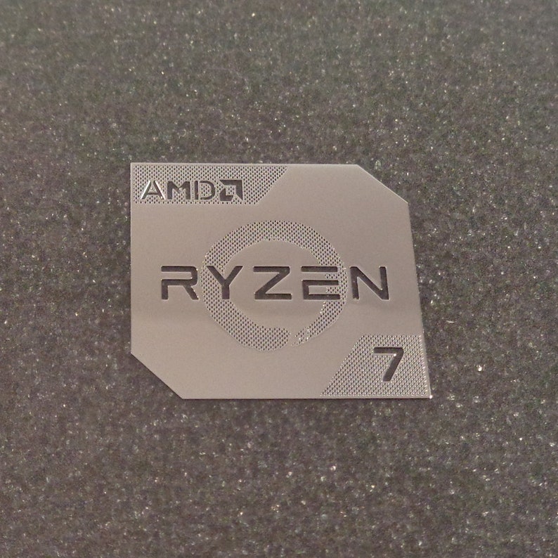 AMD RYZEN 7 Cpu PC Logo Label Decal Case Sticker Badge Silver - Etsy México