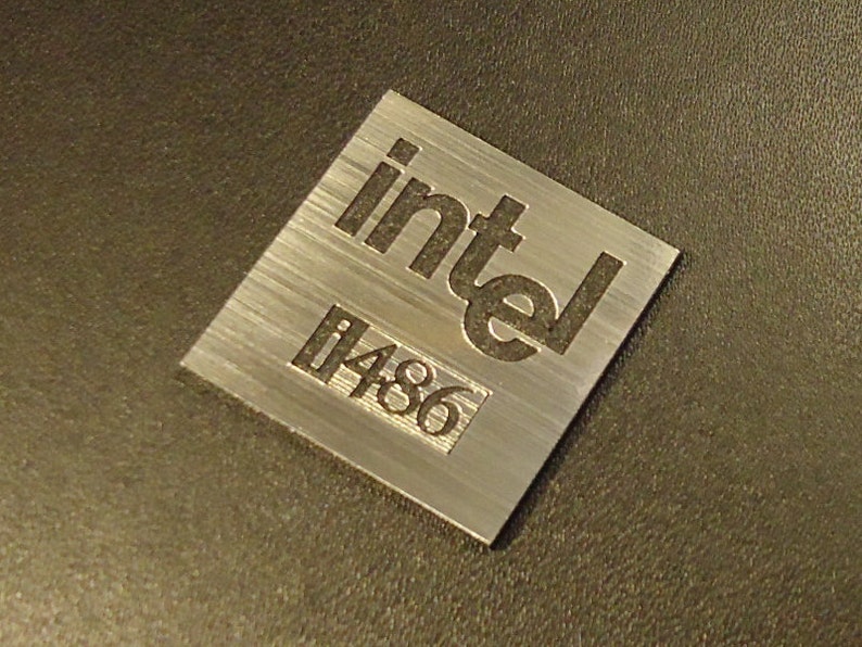 Intel 486 Label / Logo / Sticker / Badge 25 X 25 Mm 285d - Etsy