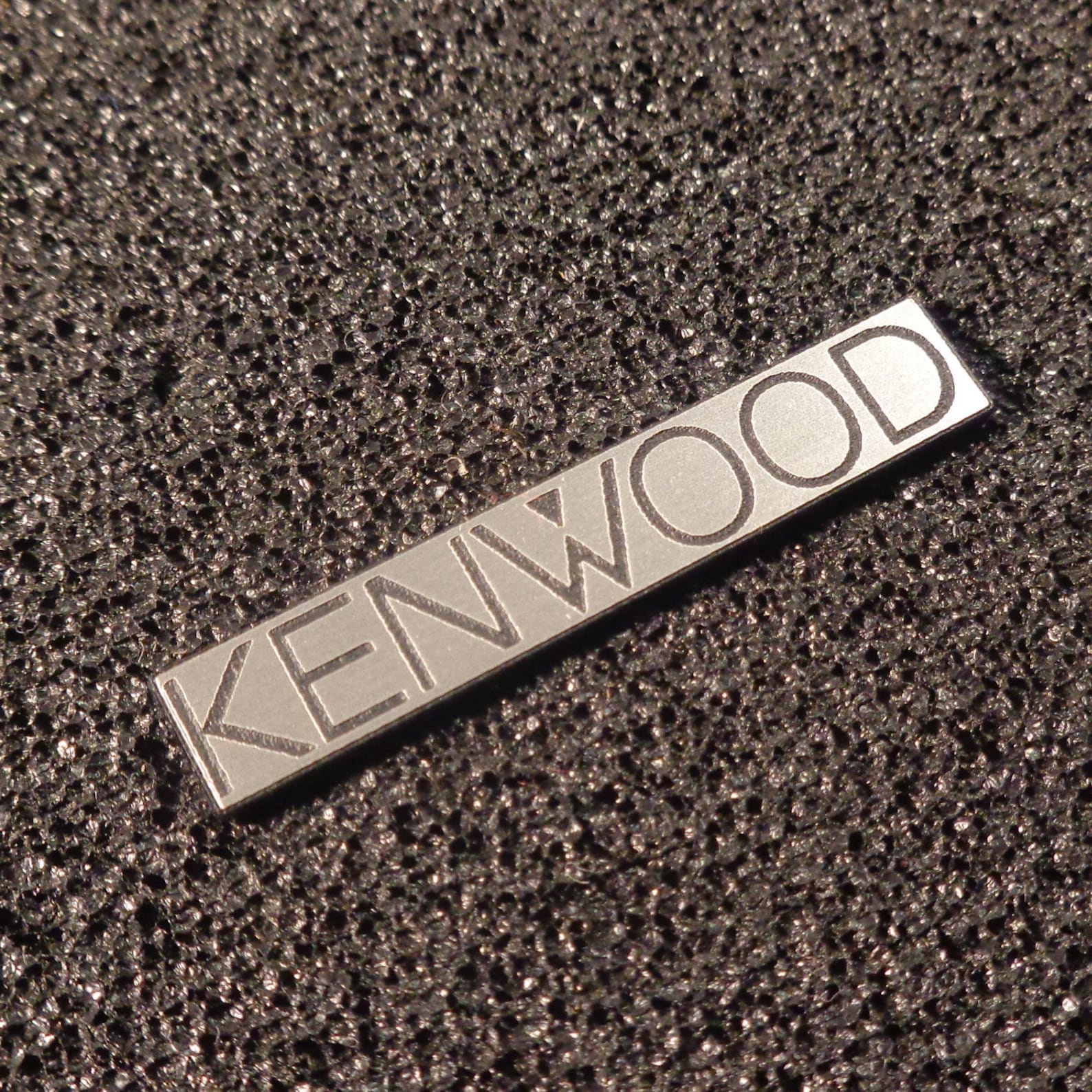 Kenwood Logo Emblem Badge Silver Color Brushed 3M Adhesive 35 - Etsy Kenwood Logo Emblem Badge Silver Color Brushed 3M Adhesive 35 - Etsy