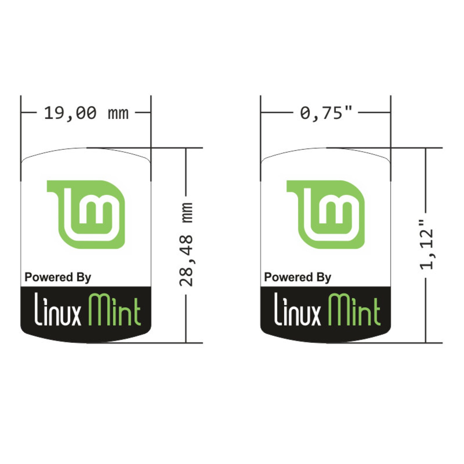 Linux Mint Label / Aufkleber / Sticker / Badge / Logo 19cm X - Etsy ...