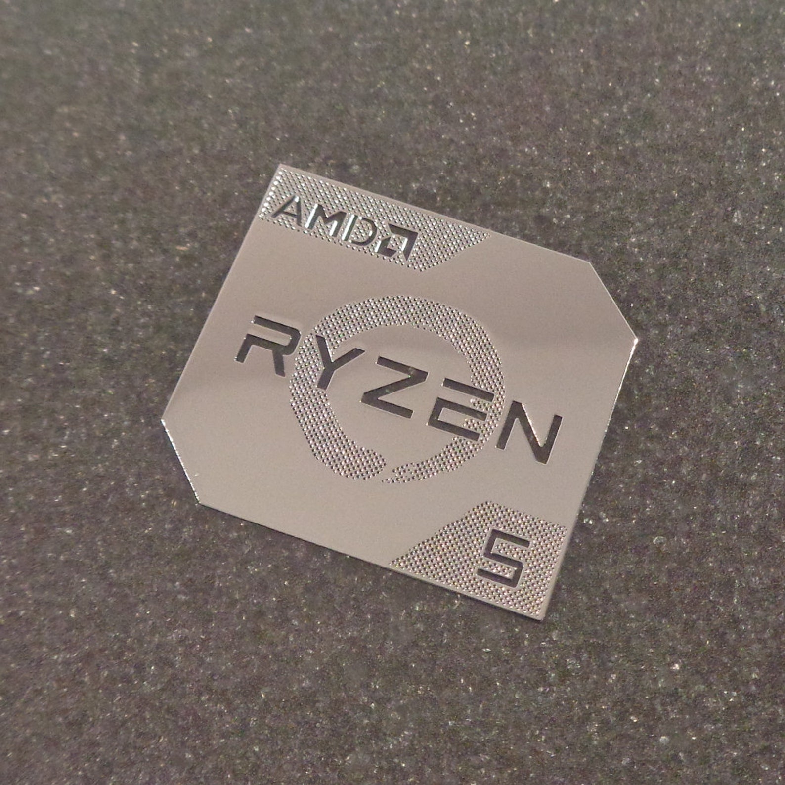 AMD RYZEN 5 Cpu PC Logo Label Decal Case Sticker Badge Silver | Etsy