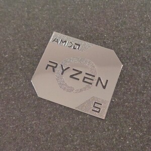AMD RYZEN 5 Cpu PC Logo Label Decal Case Sticker Badge Silver 450b - Etsy