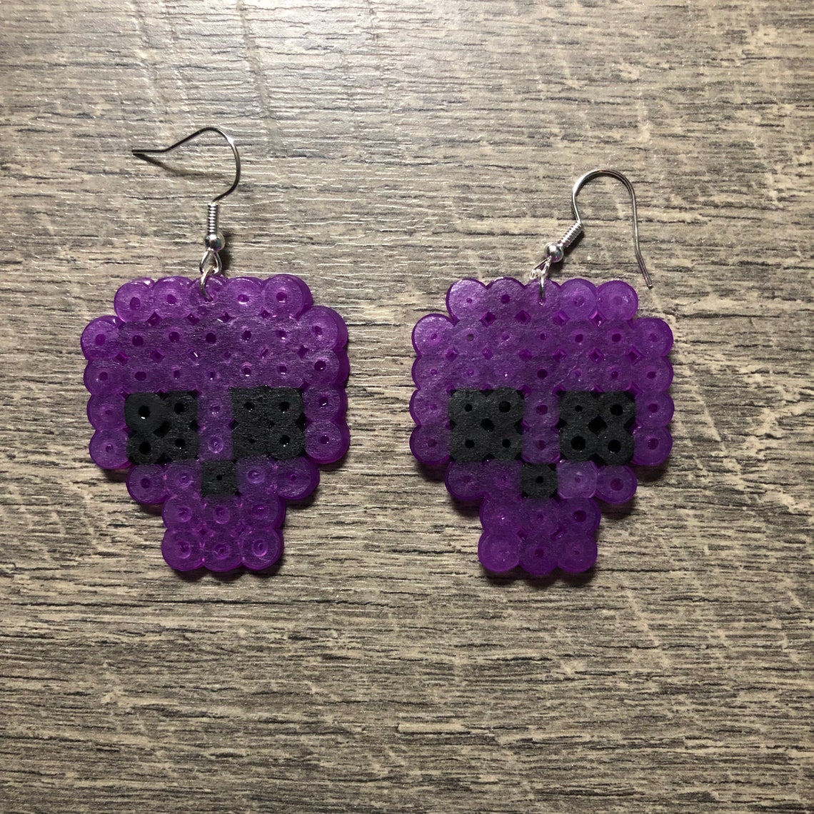 Halloween Perler Bead Fish Hook Earrings - Etsy