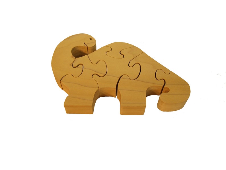 Brontosaurus Wood Puzzle - Etsy