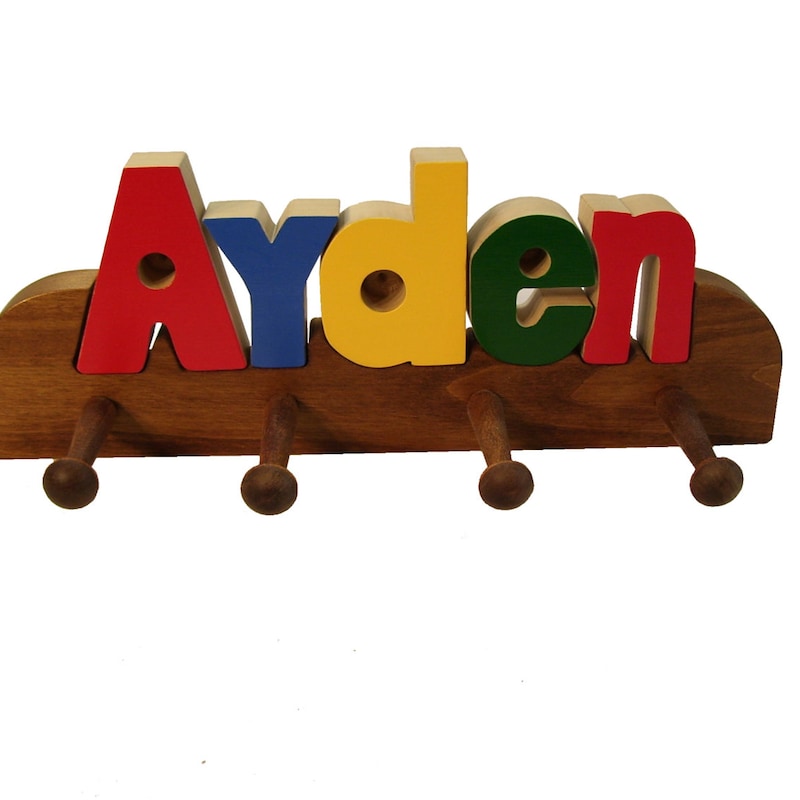 Personalized Coat Rack Boy - Etsy