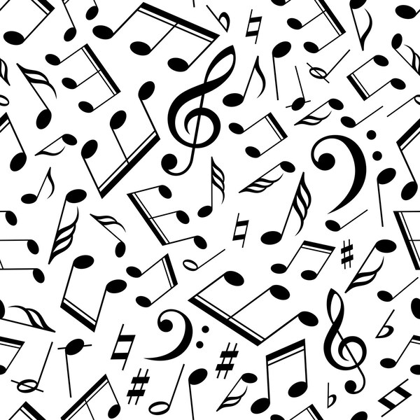 Music Fabric - Etsy