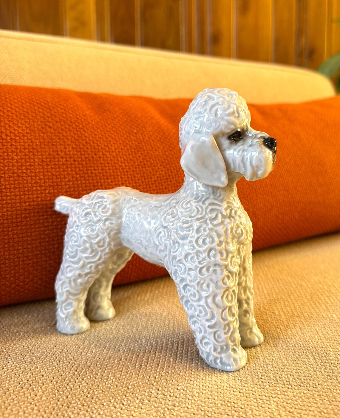 Vintage Rosenthal White Poodle Figurine • West Germany Porcelain Dog ...