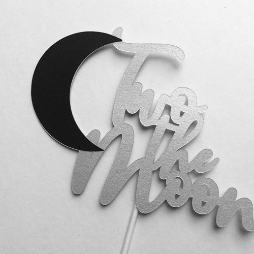 Two the Moon Cake Topper | Etsy