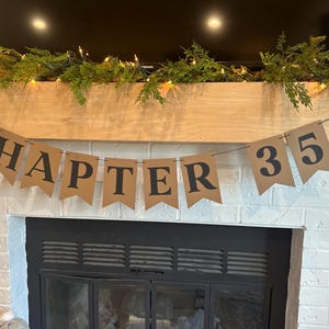Chapter Birthday Banner | Book Themed Birthday Banner | Chapter Book ...