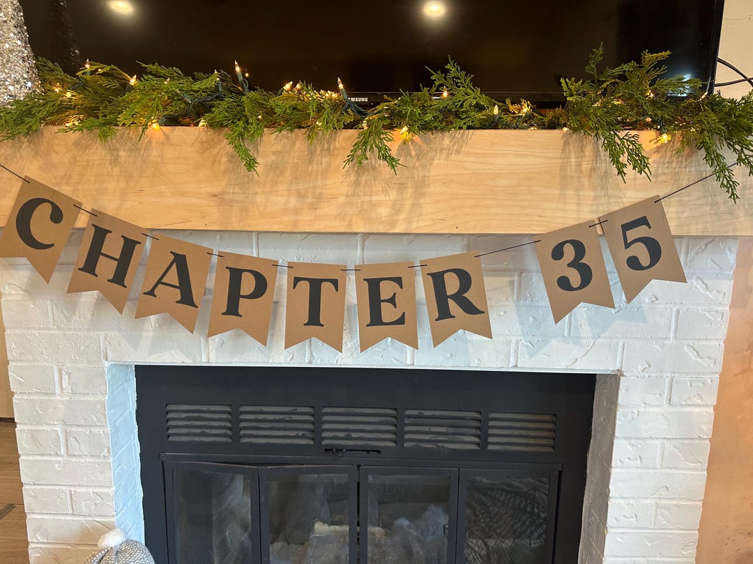 Chapter Birthday Banner | Book Themed Birthday Banner | Chapter Book ...