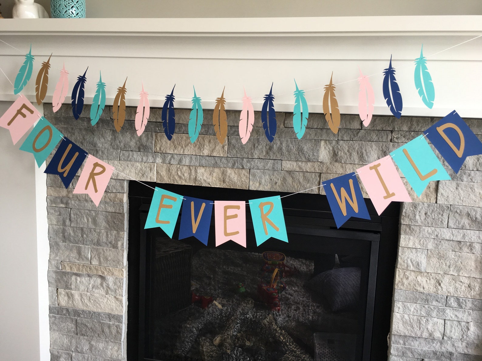 Four Ever Wild Banner and Feathers Fourever Wild Banner - Etsy