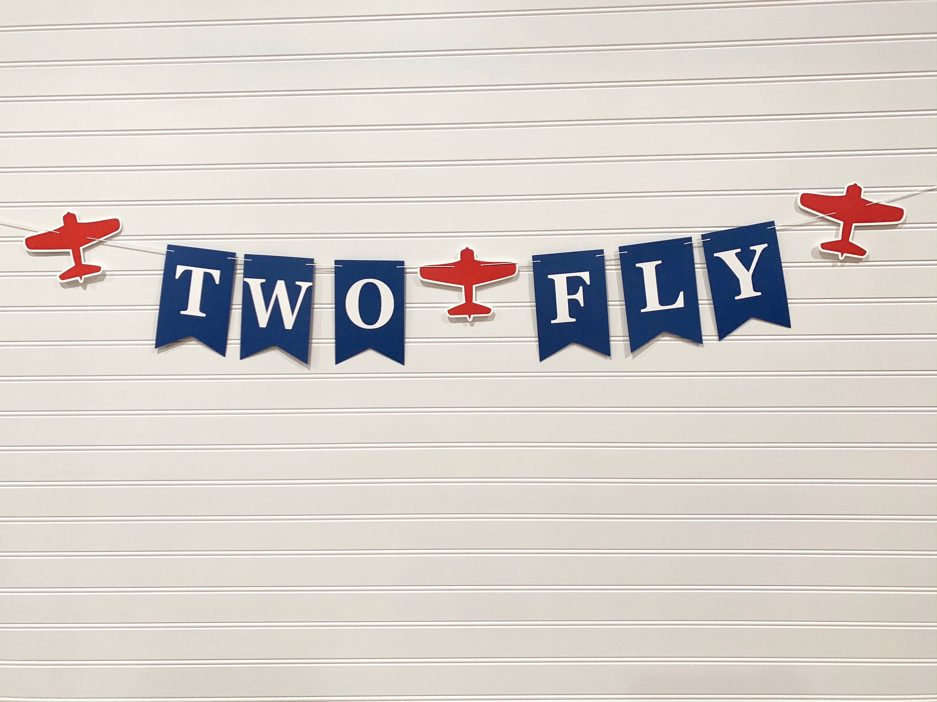 TWO FLY Banner Two Fly Birthday Decorations Time Flies - Etsy