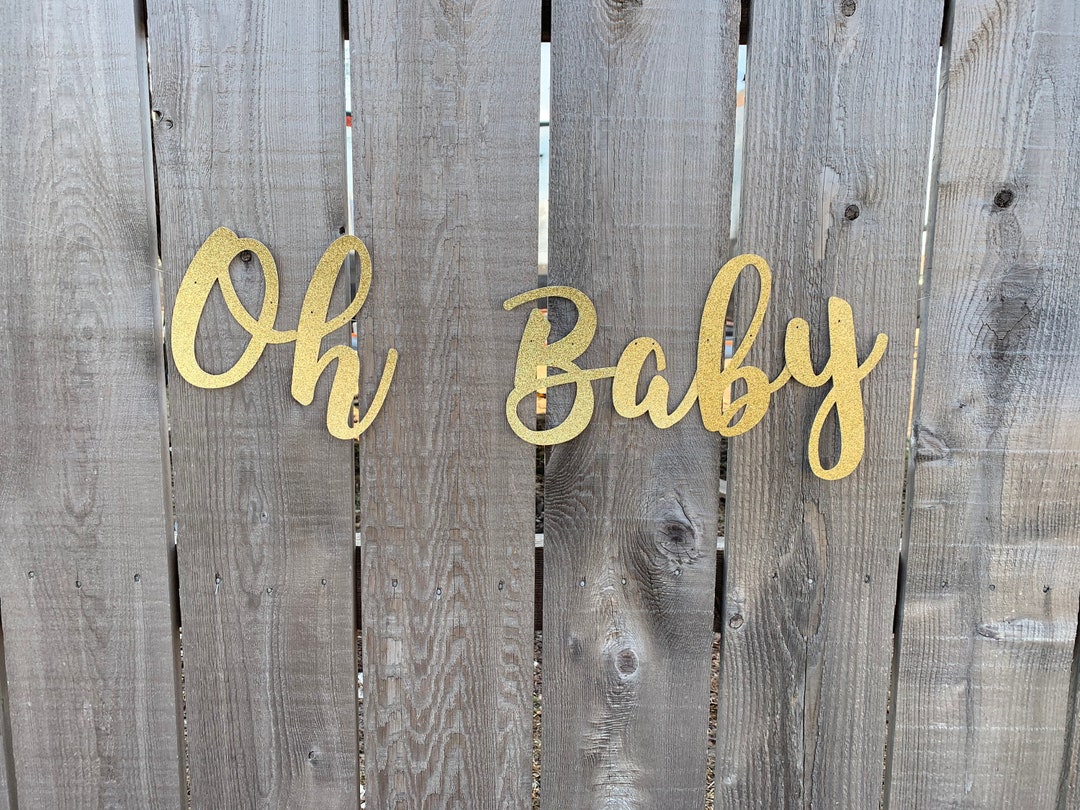 Oh Baby Banner | Oh Baby Sign | Gender Neutral Baby Shower Decorations ...