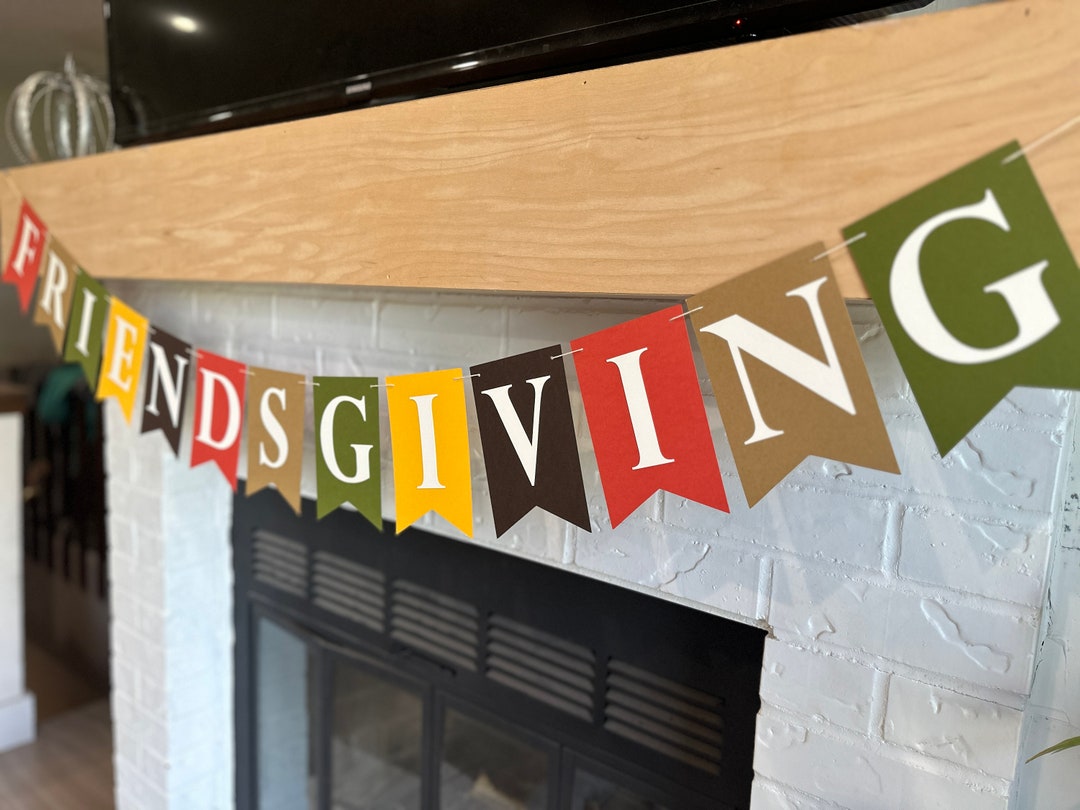 Friendsgiving Banner| Friends Thanksgiving Banner | Cousinsgiving ...