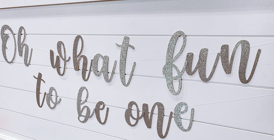 Oh What Fun to Be One Banner | Oh What Fun to Be One Party Decorations ...