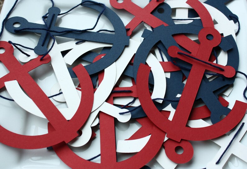 Anchor Garland Anchor Banner Nautical Banner Nautical - Etsy