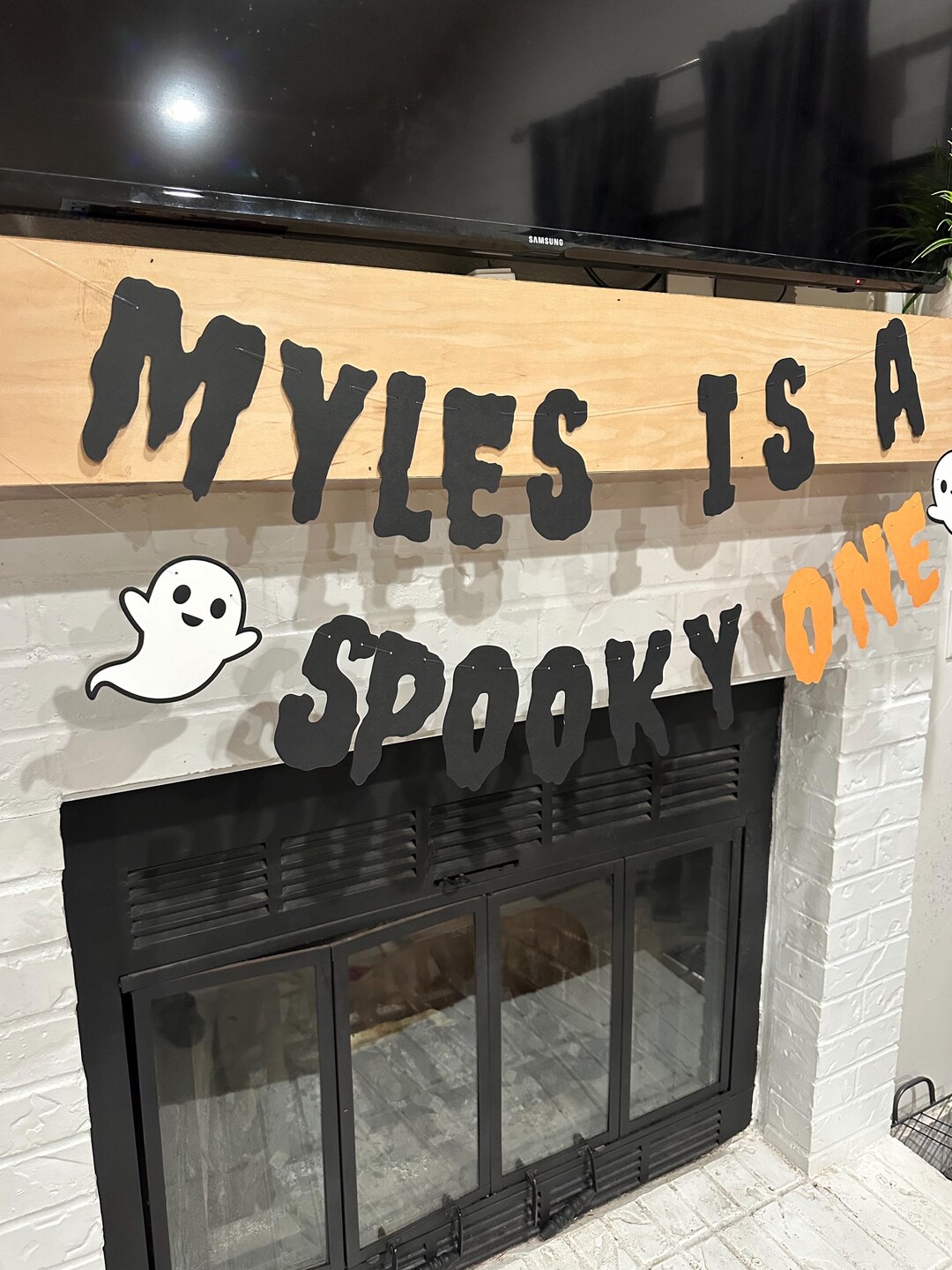 Spooky One Banner | Personalized Halloween First Birthday Banner ...